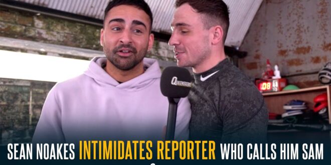Sean Noakes STICKS IT ON REPORTER After Being Called Brother's Name ...