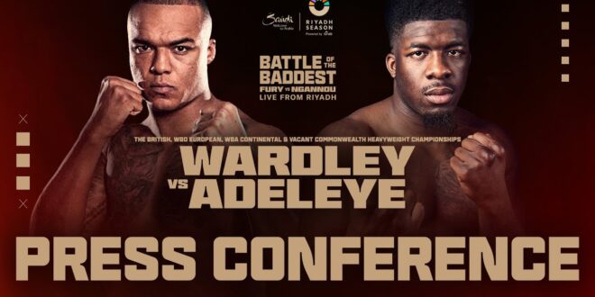 LIVE PRESS CONFERENCE! Fabio Wardley vs David Adeleye | Battle of the ...