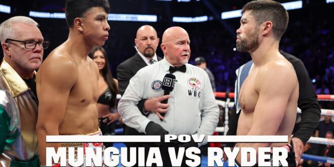 RINGSIDE POV | Jaime Munguia vs John Ryder! Best Moments Of This Action ...