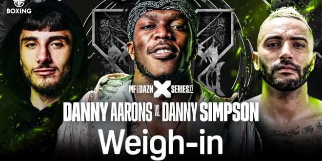 MISFITS & DAZN X SERIES 017: DANNY AARONS VS. DANNY SIMPSON & KSI ...