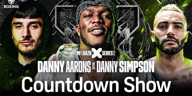MISFITS & DAZN X SERIES 017: DANNY AARONS VS. DANNY SIMPSON & KSI ...