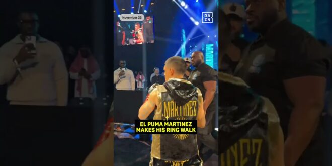 Fernando “Puma” Martinez makes his ring walk! #shorts – Boxing News